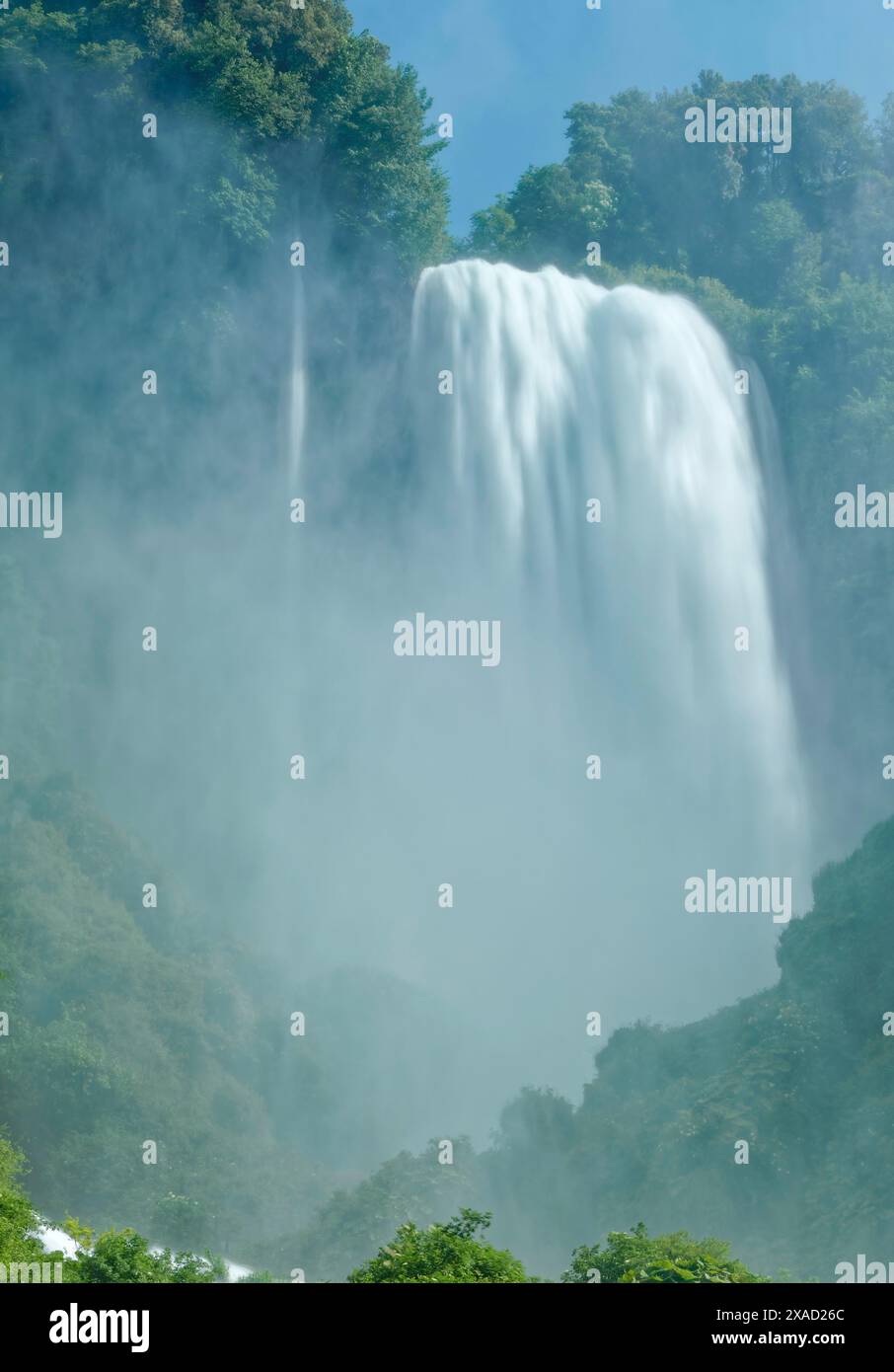 The Cascata delle Marmore, the Marble Falls, is a three-part waterfall ...