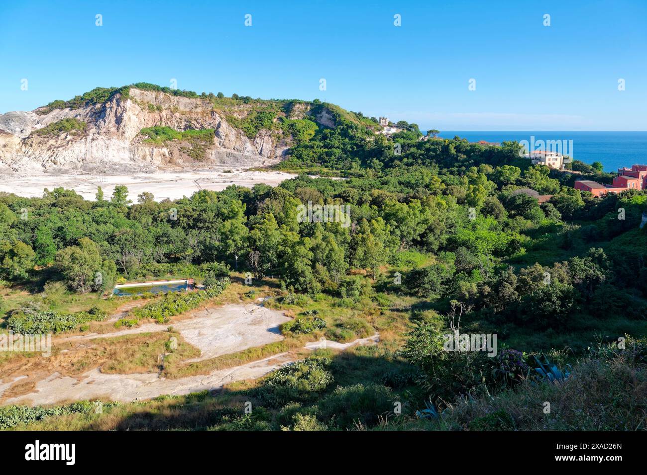 Uninhabited and isolated part of the Phlegraean Fields west of Naples ...