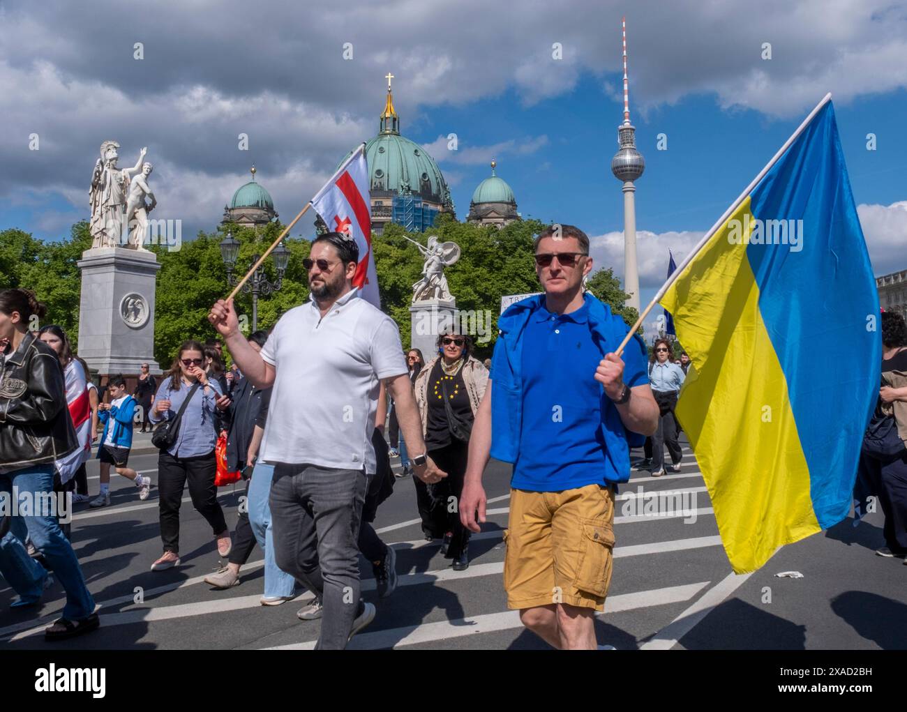 Germany, Berlin, 11 May 2024, Georgian March: Yes to Europe! Say no to ...