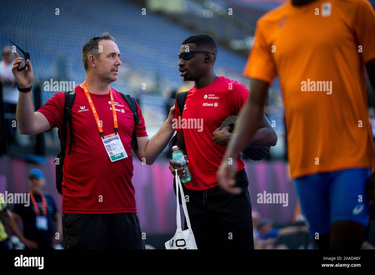 Rome, Italy. 06th June, 2024. Vlaamse Atletiekliga head coach of the ...