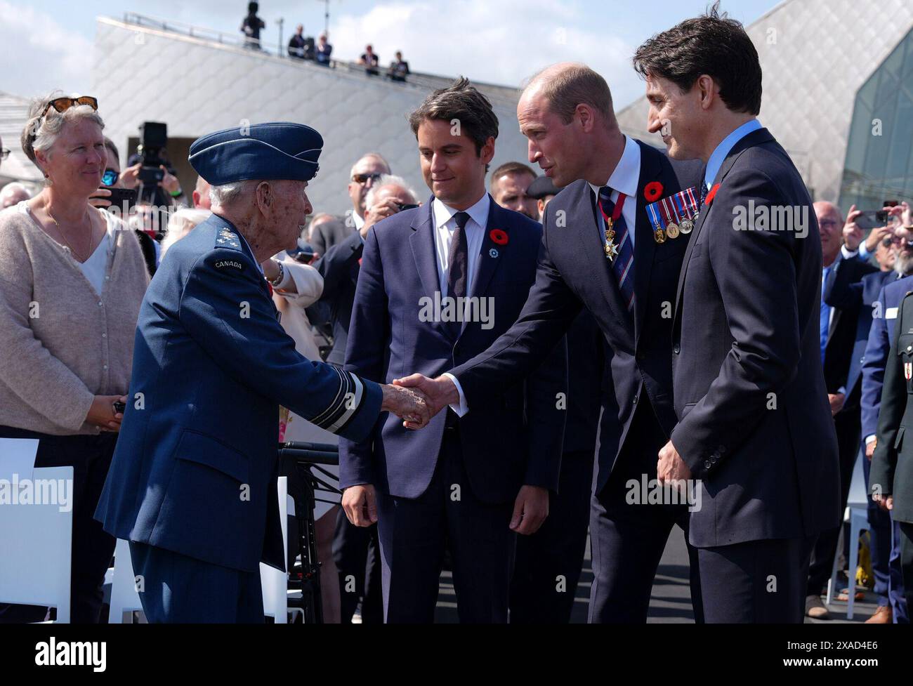 The Prince of Wales meets Richard Rohmer, 100, one of the most ...