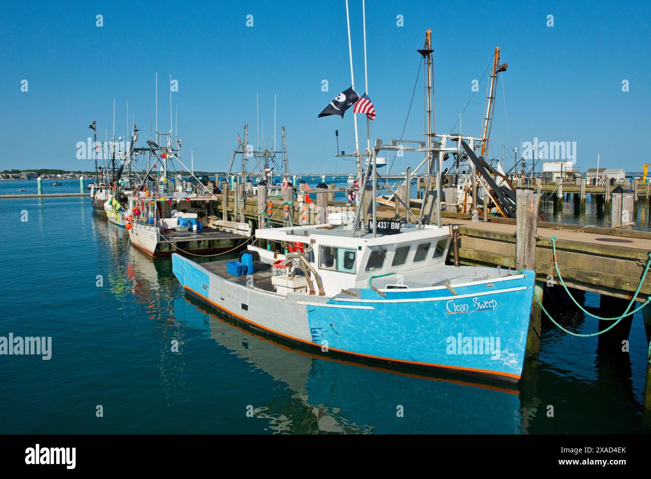Boats in harbor. Provincetown, Cape Cod, Massachusetts, United Strates ...