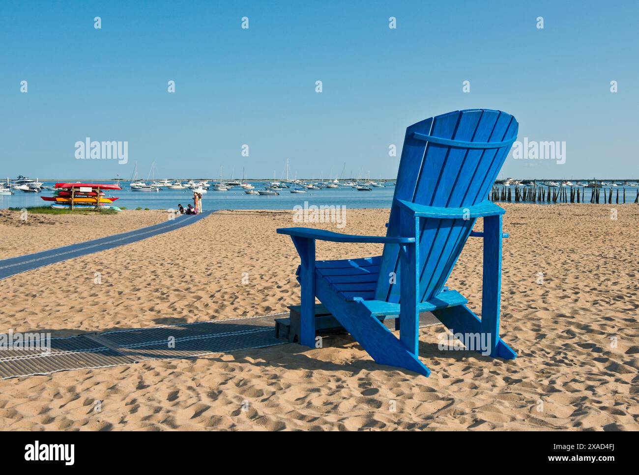 Giant chair on beach at Provincetown. Cape Cod, Massachusetts, United ...