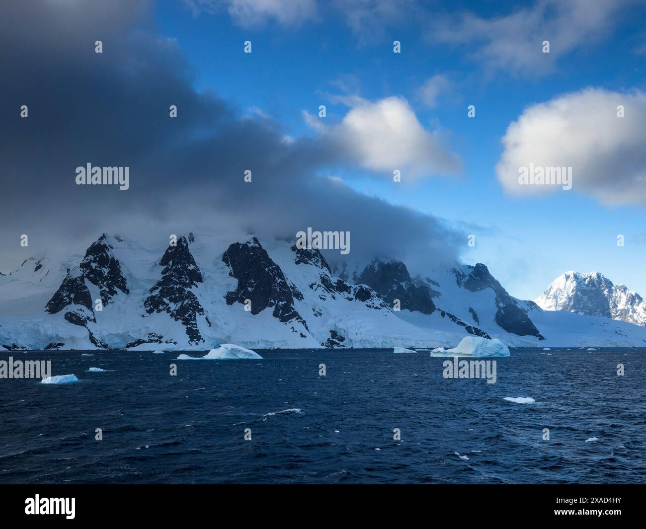Icebergs off Graham Land near the Lemaire Channel, Antarctica Stock ...