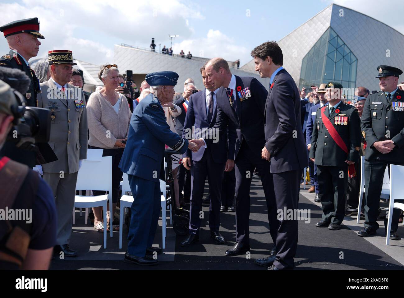 The Prince of Wales meets Richard Rohmer, 100, one of the most ...