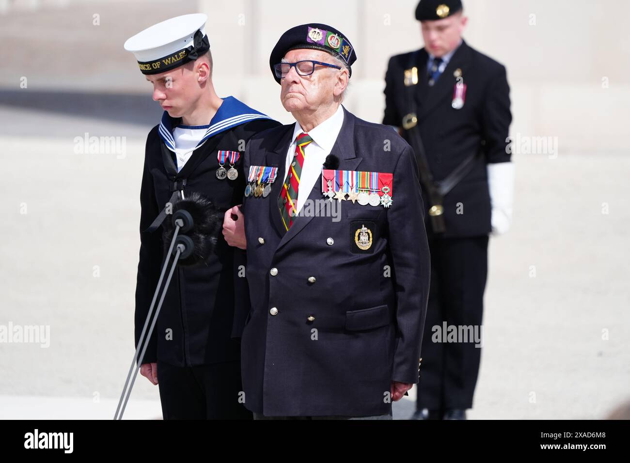 D-Day veteran and Ambassador for the British Normandy Memorial, Ken Hay ...