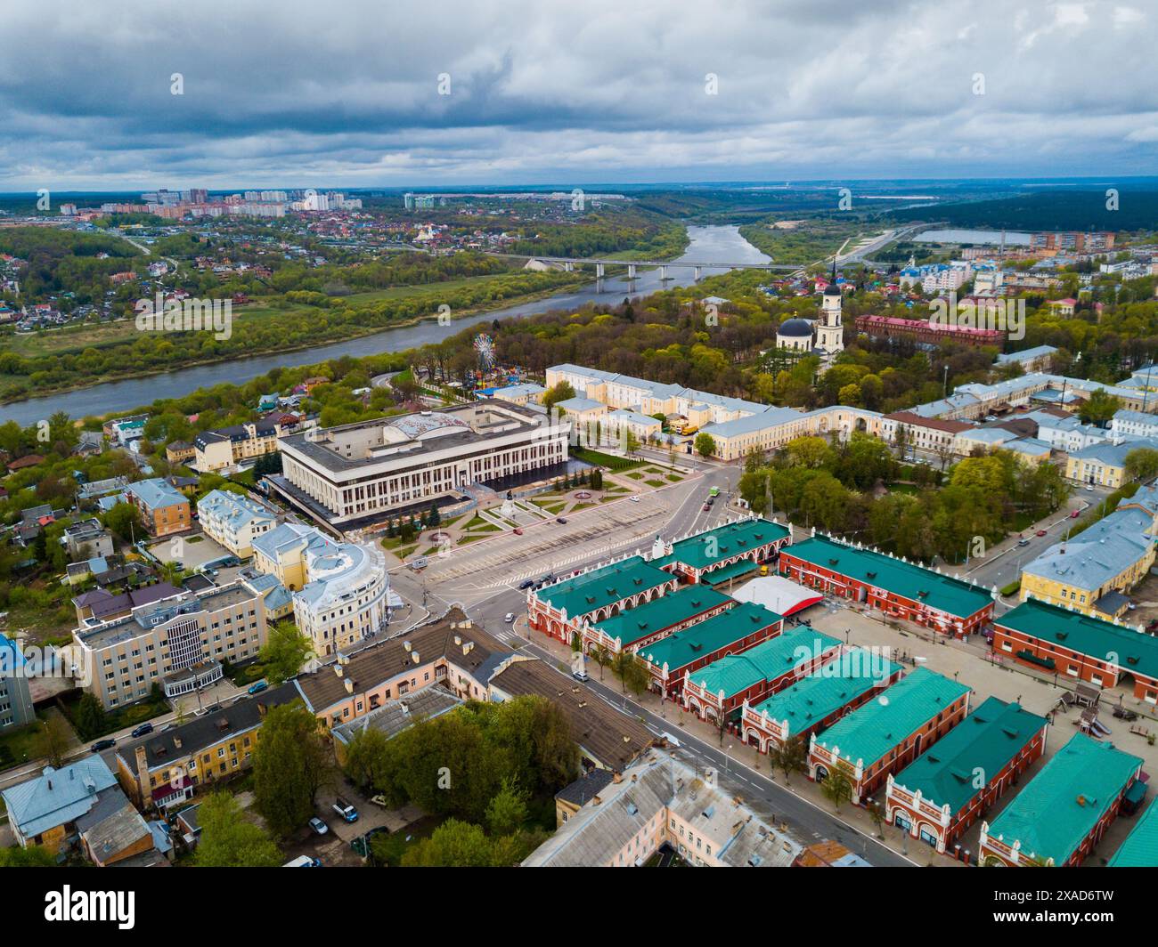 Aerial view of Bolkhov Stock Photo - Alamy