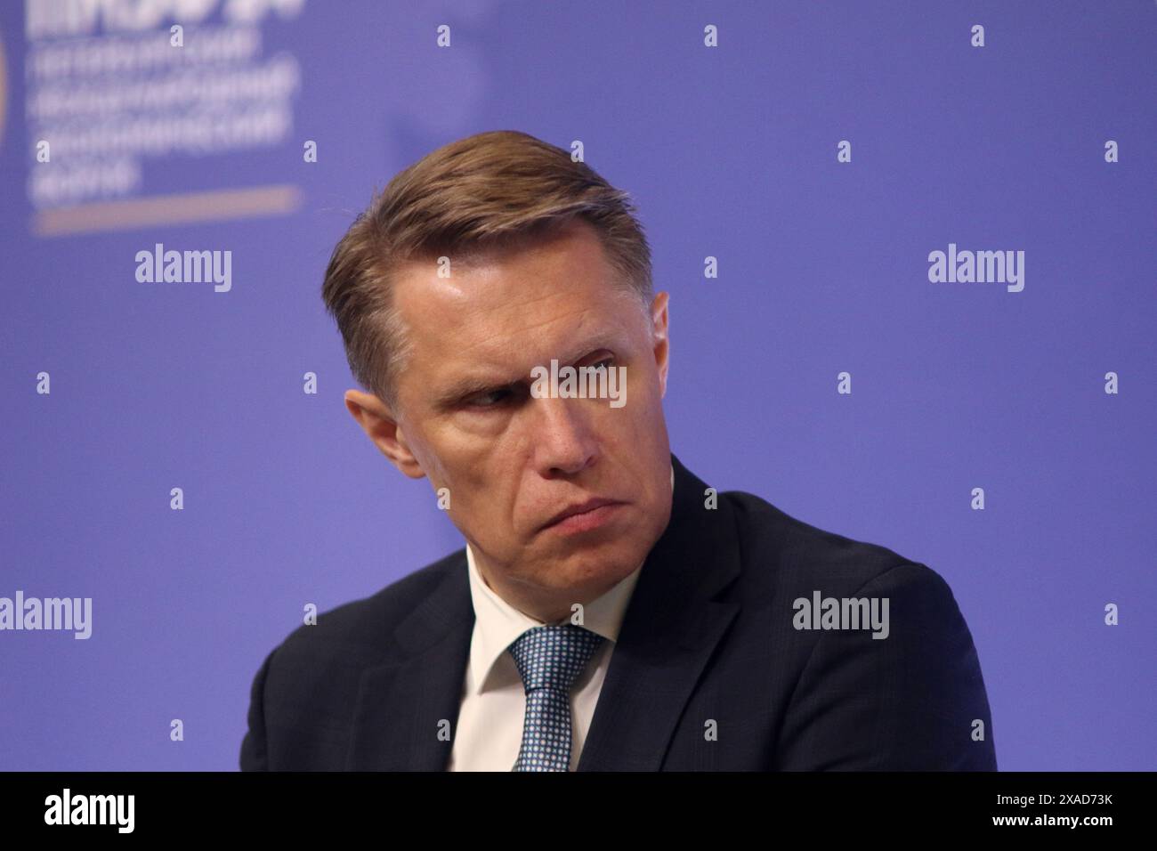 Saint Petersburg, Russia. 05th June, 2024. Mikhail Murashko, Minister ...