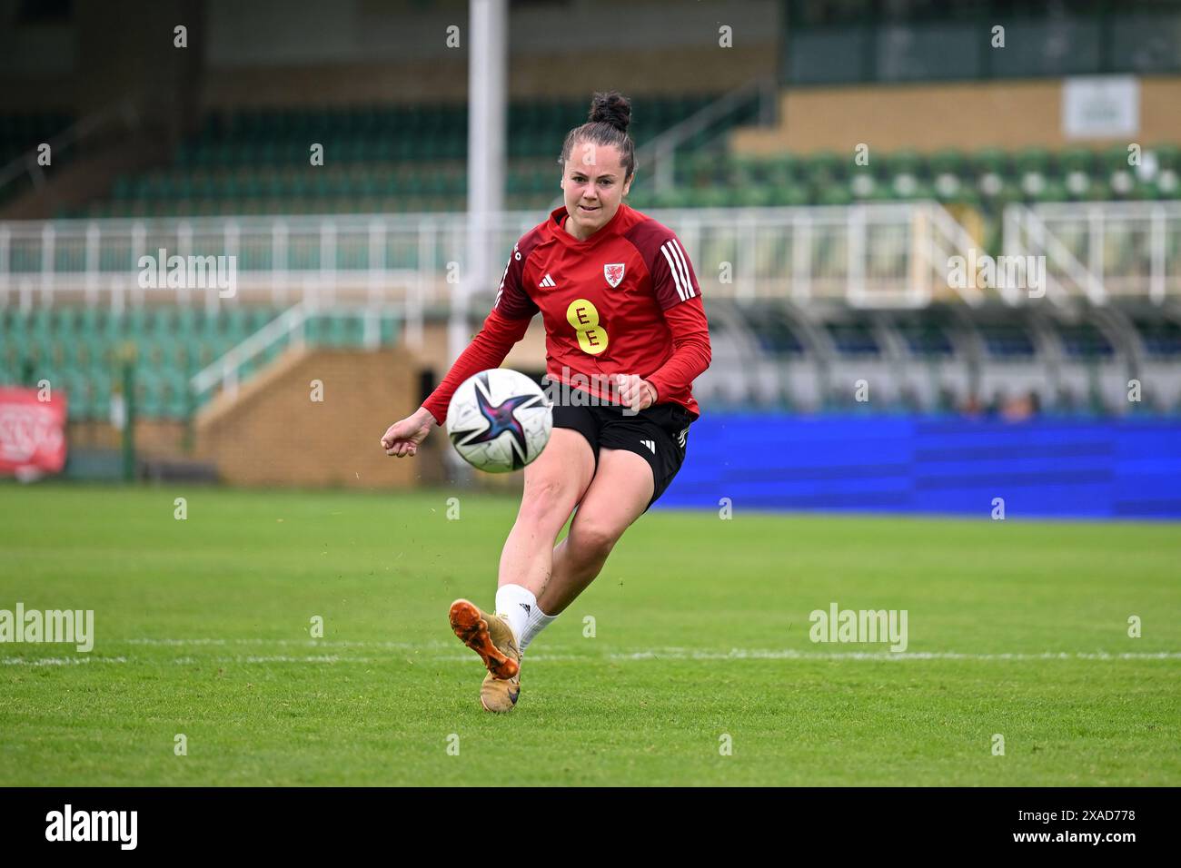 POZNAN, POLAND - 03 JUNE 2024: Wales' Georgia Walters during a training ...