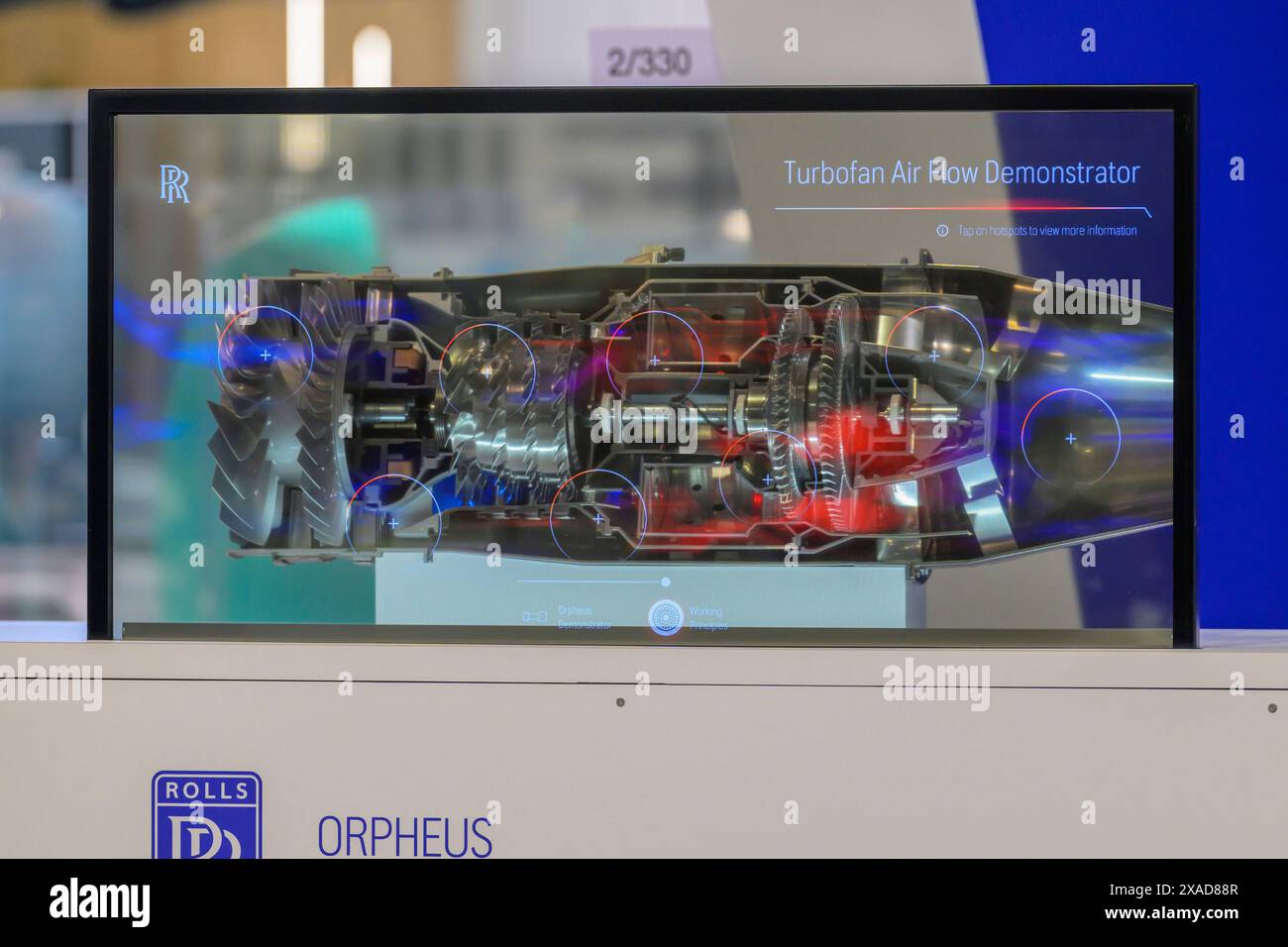 Schematische Darstellung eines Turbofan Air Flow Demonstrator ...