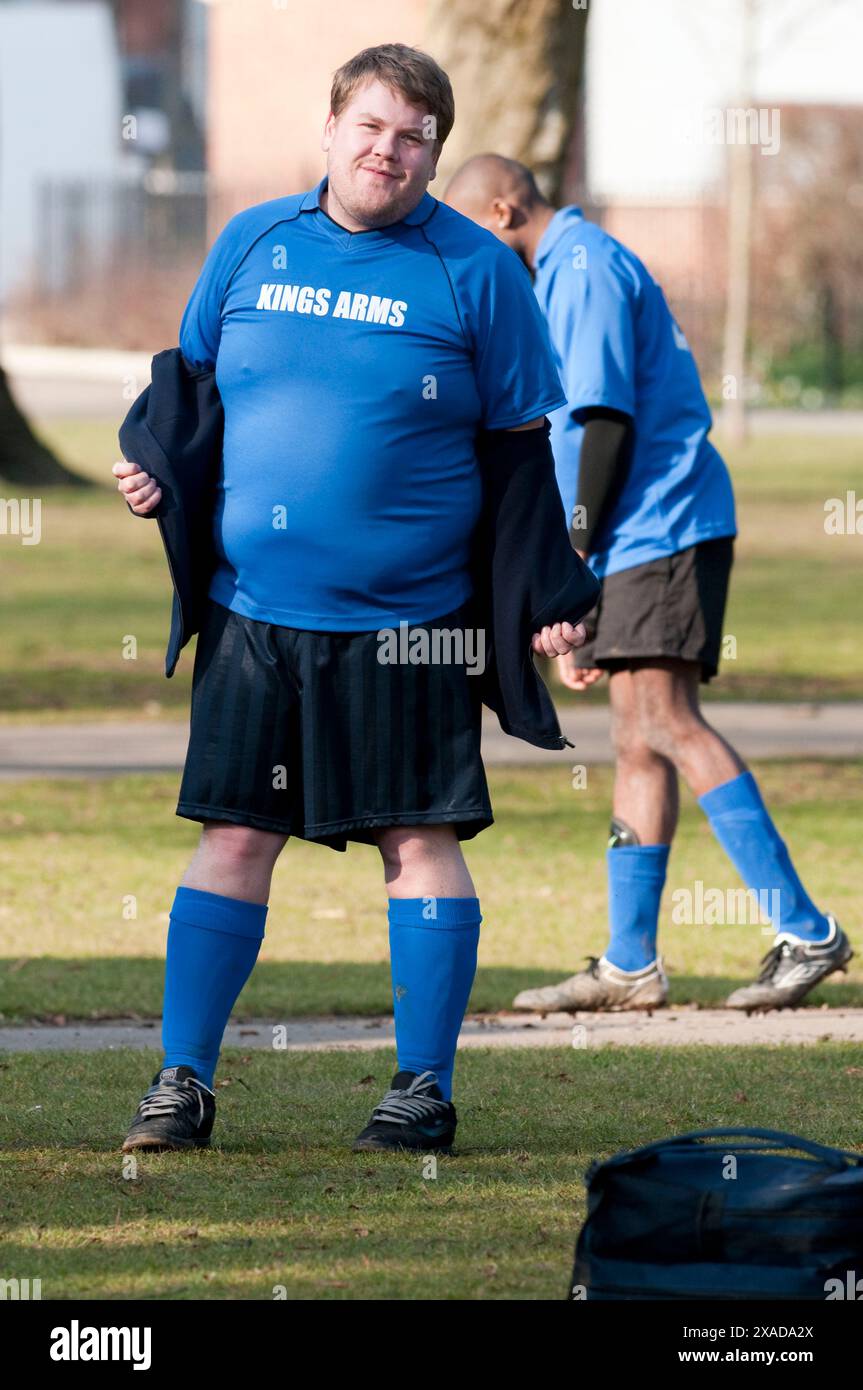 Actor James Corden on the set of Dr Who in Cardiff this afternoon ...