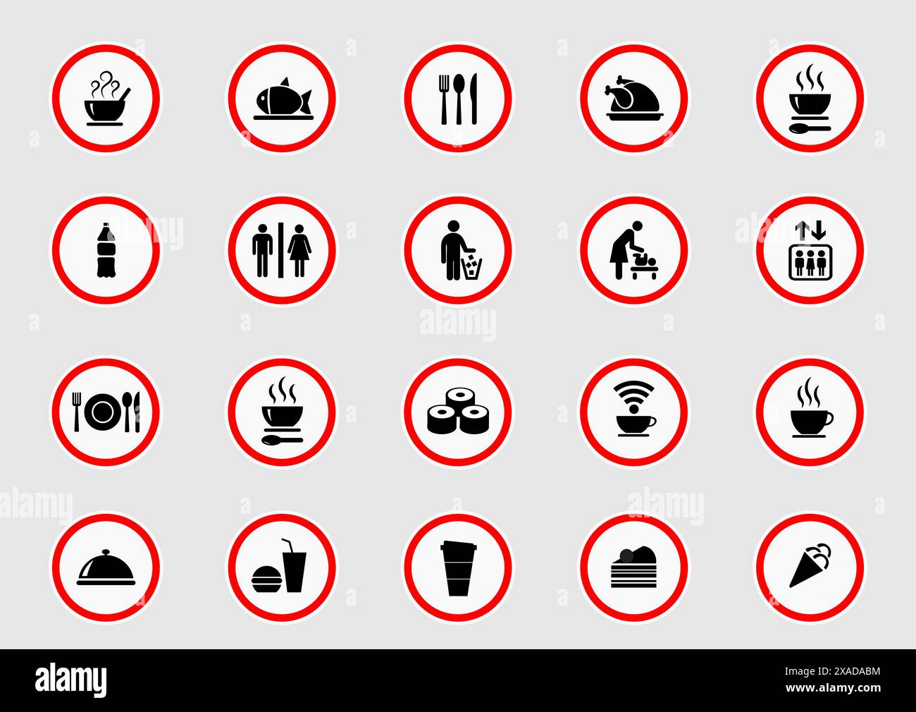 Food icons set, vector illustration Stock Vector Image & Art - Alamy