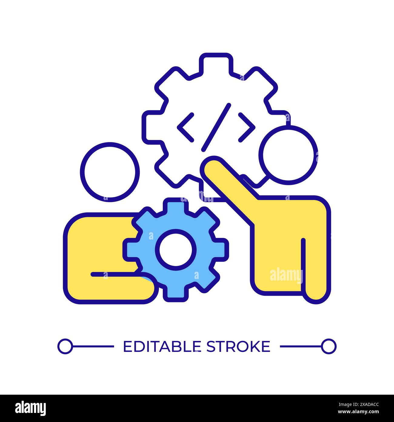 Open source license RGB color icon Stock Vector Image & Art - Alamy