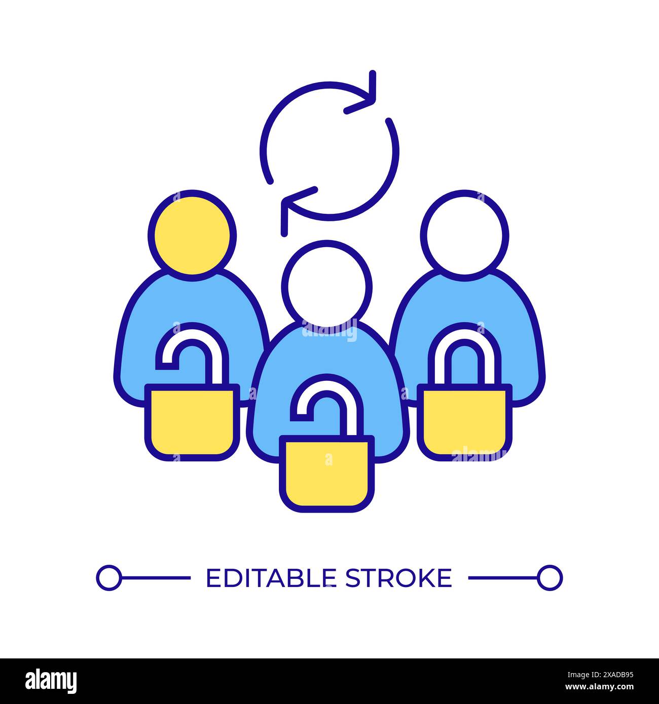 Floating license RGB color icon Stock Vector Image & Art - Alamy