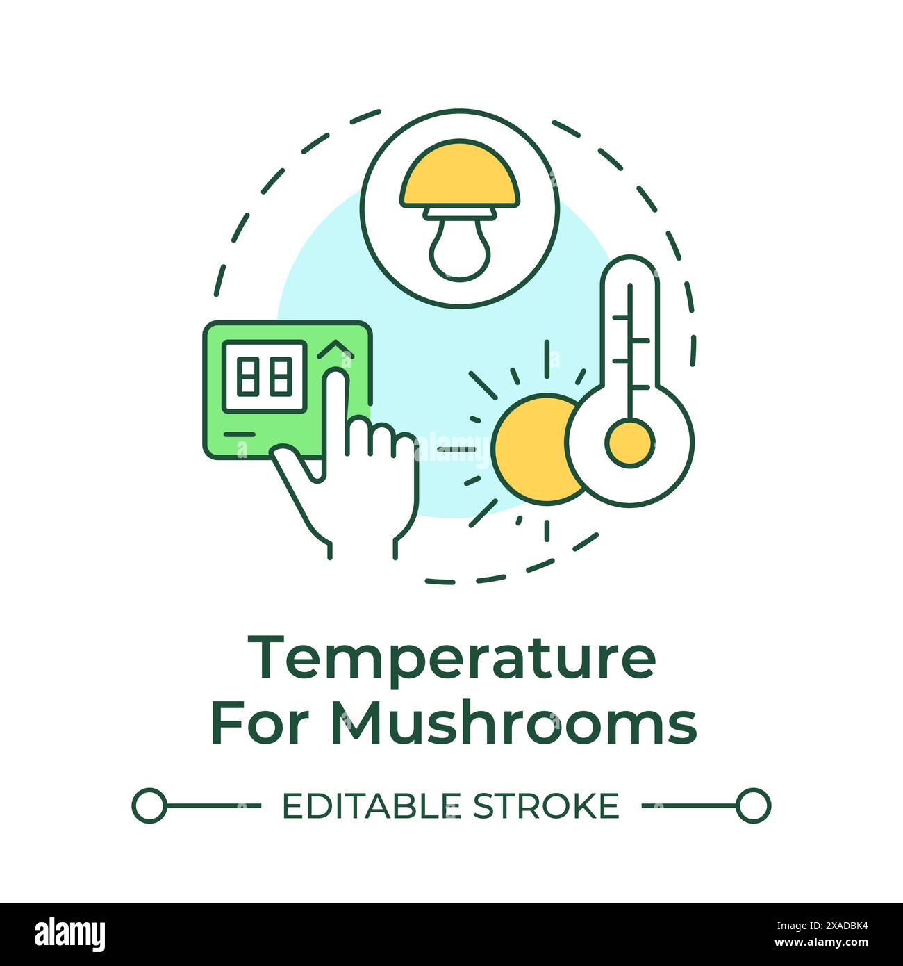 Temperature control multi color concept icon Stock Vector Image & Art ...