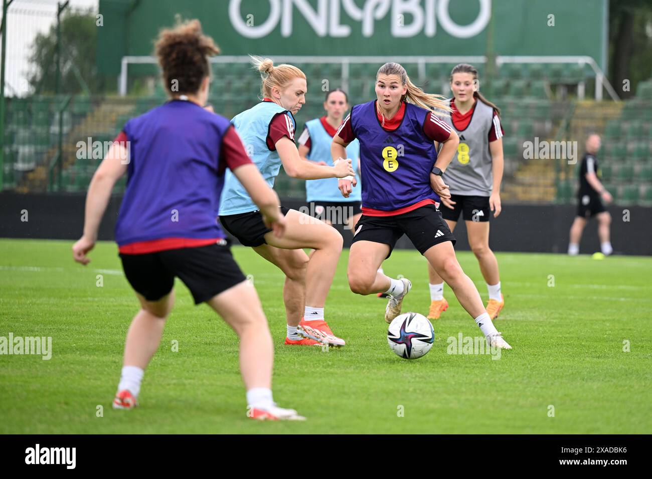 POZNAN, POLAND - 03 JUNE 2024: Wales' Alice Griffiths during a training ...
