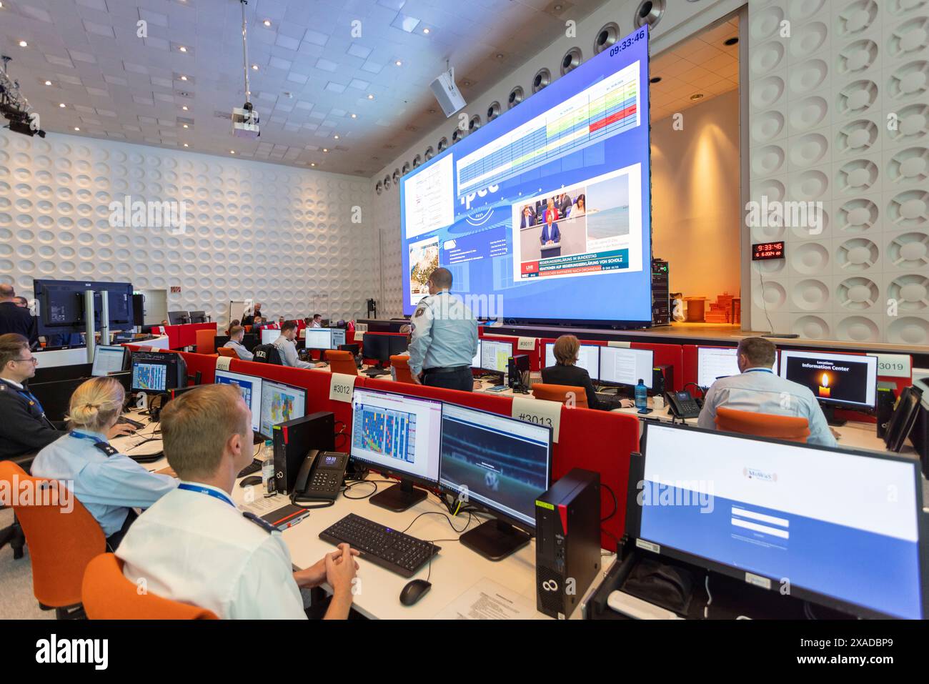 Neuss, Germany. 06th June, 2024. Police officers working together at a ...