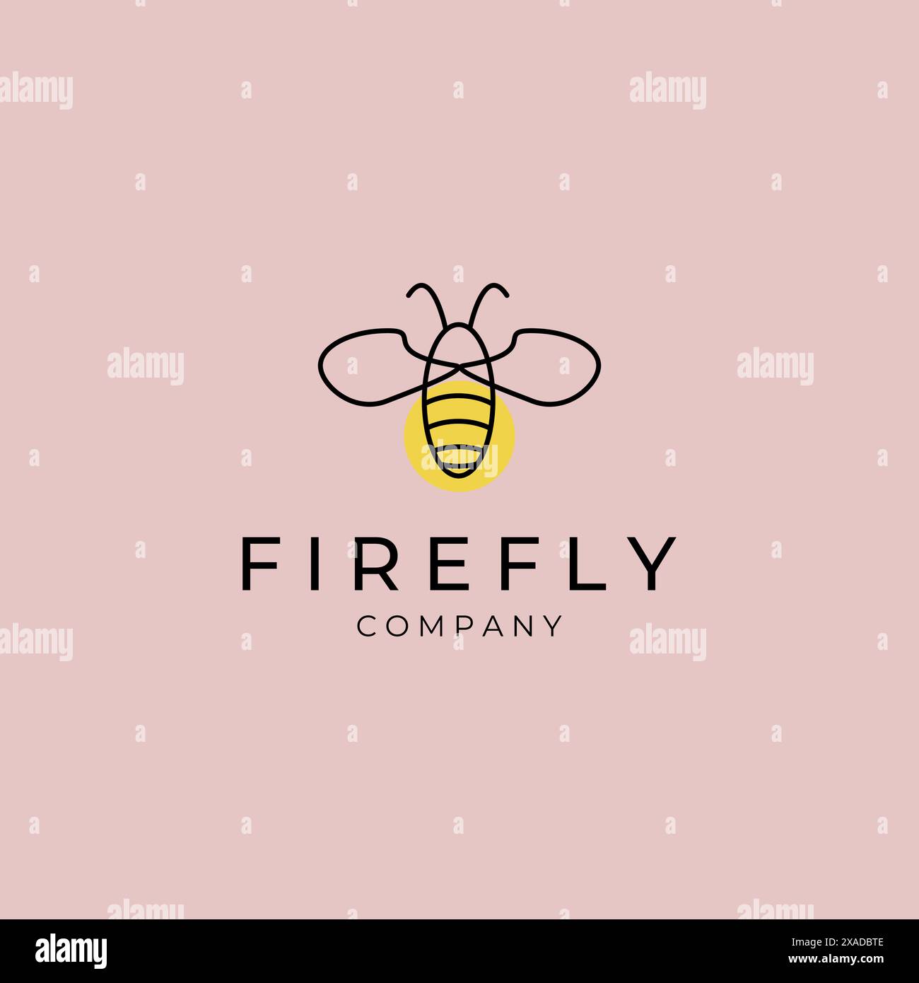 firefly line art minimalist logo vector design Stock Vector Image & Art ...