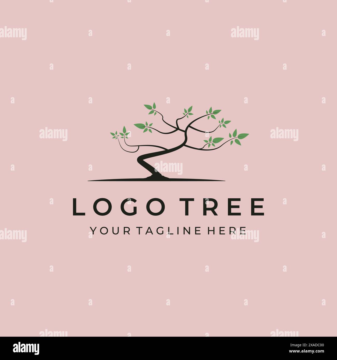 tree logo vector vintage illustration design Stock Vector Image & Art ...