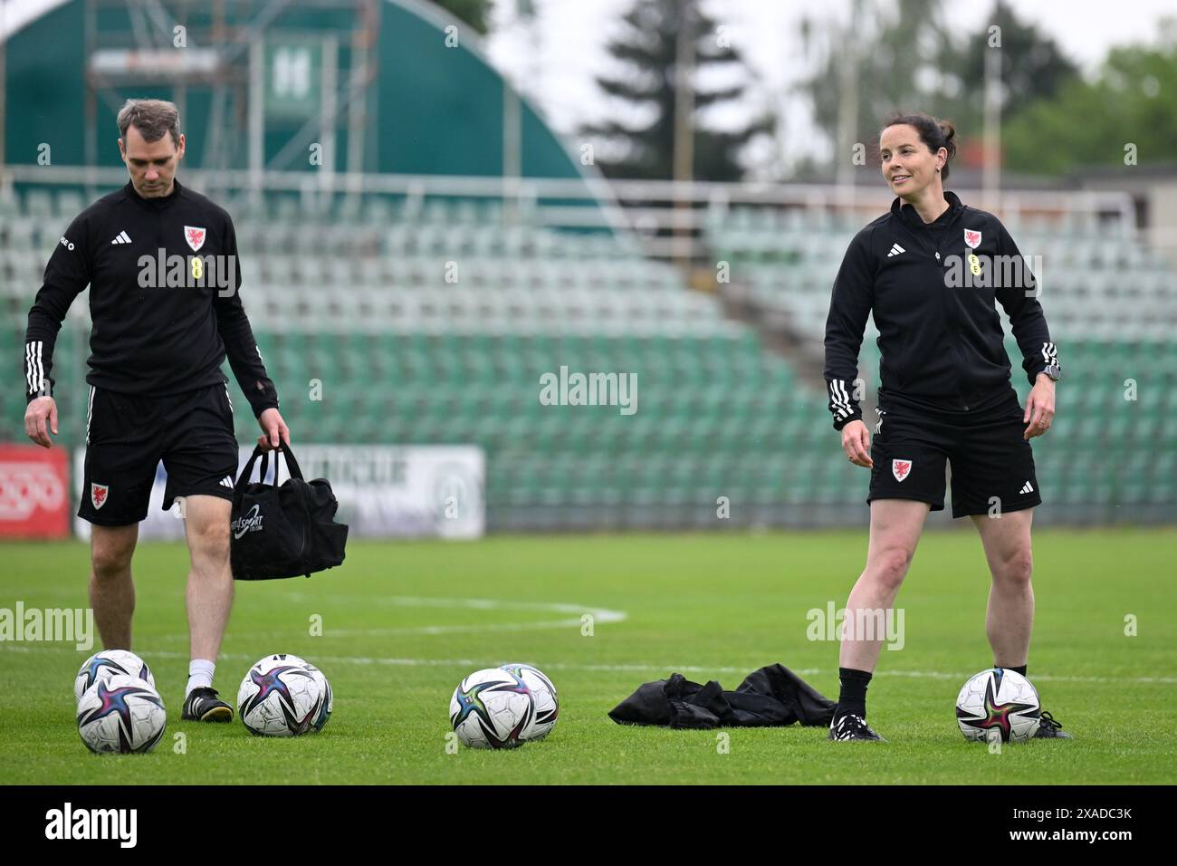 POZNAN, POLAND - 03 JUNE 2024: Wales Women's National Team Manager ...