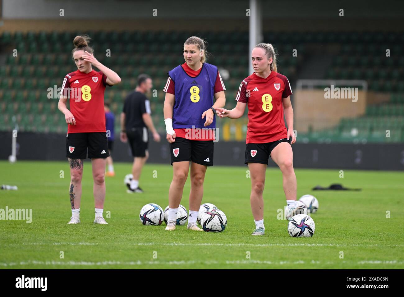 POZNAN, POLAND - 03 JUNE 2024: Wales' Ellen Jones during a training ...