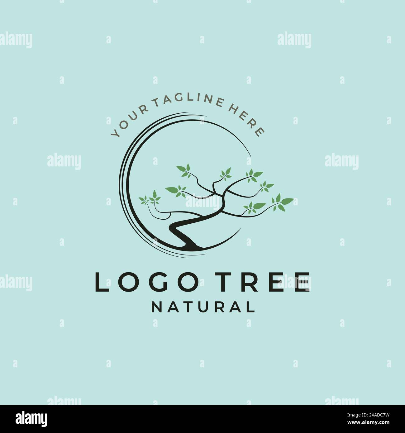 tree vintage vector logo symbol illustration design Stock Vector Image ...