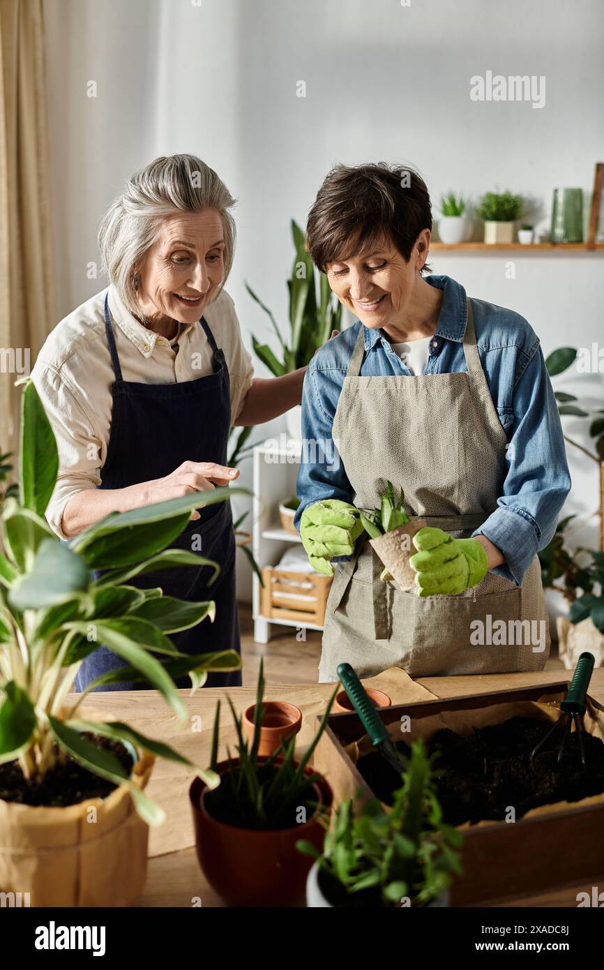 Inspecting outdoor garden hi-res stock photography and images - Alamy