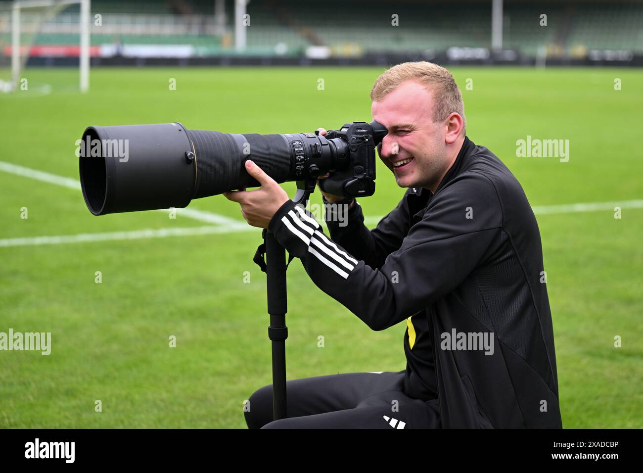 POZNAN, POLAND - 03 JUNE 2024: Wales Comms & Engagement Executive ...