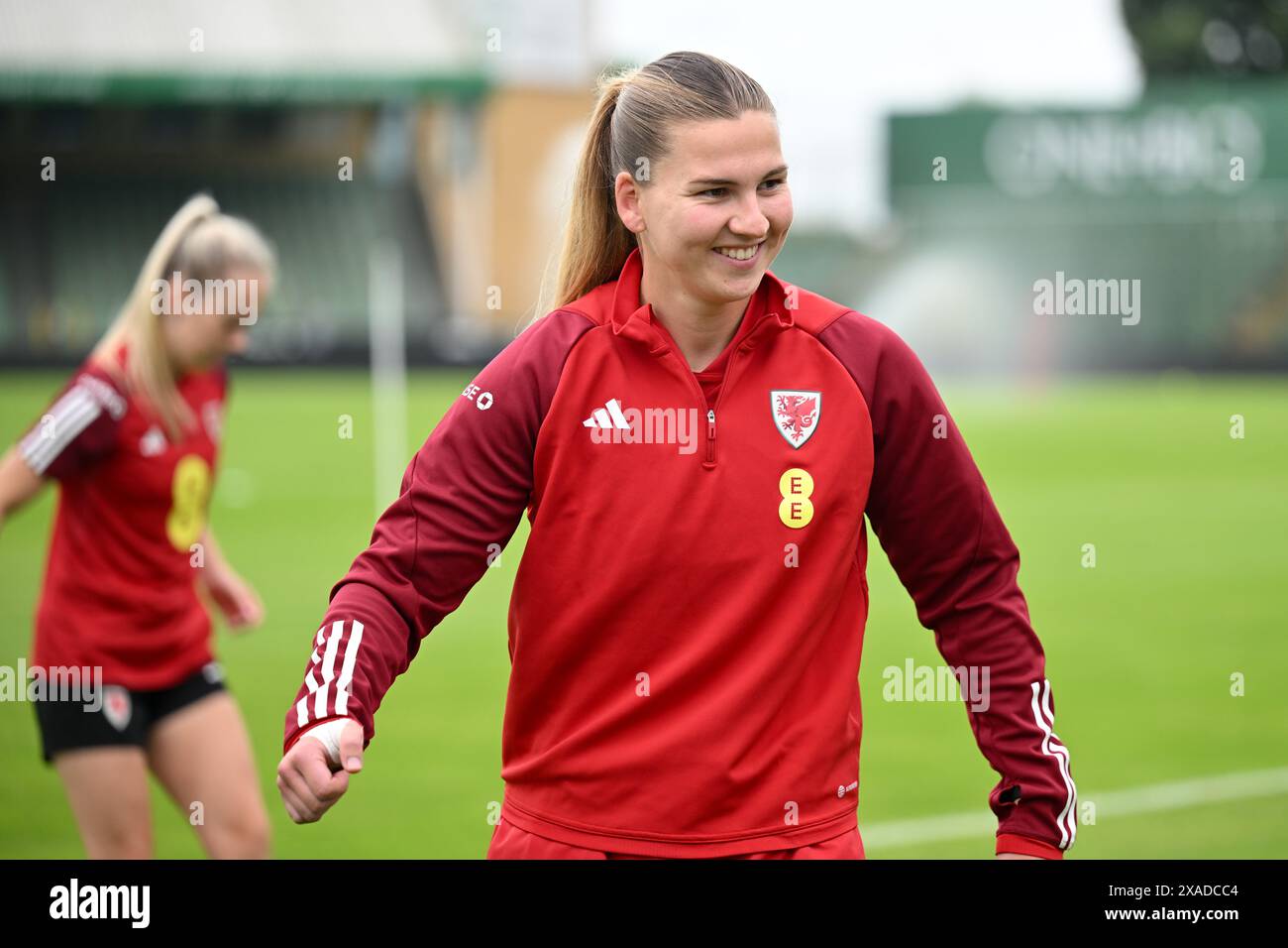 POZNAN, POLAND - 03 JUNE 2024: Wales' Alice Griffiths during a training ...
