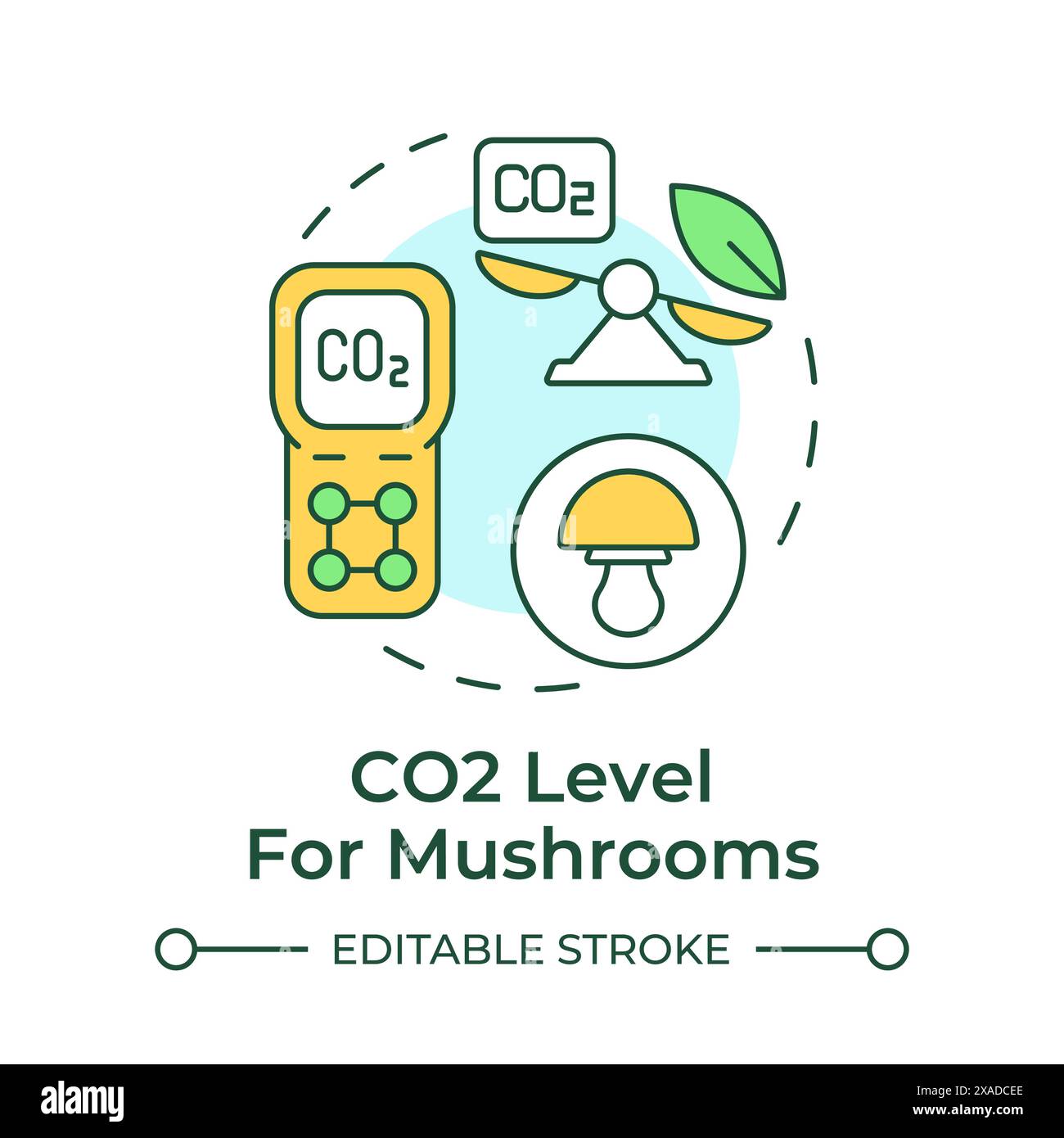 CO2 level multi color concept icon Stock Vector Image & Art - Alamy