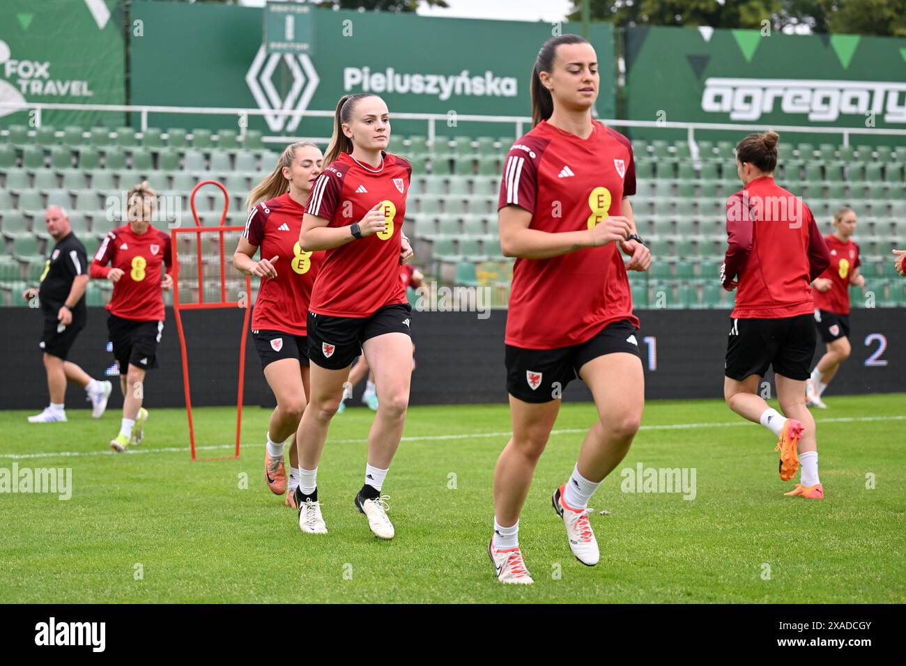 POZNAN, POLAND - 03 JUNE 2024: Wales' Lily Woodham during a training ...