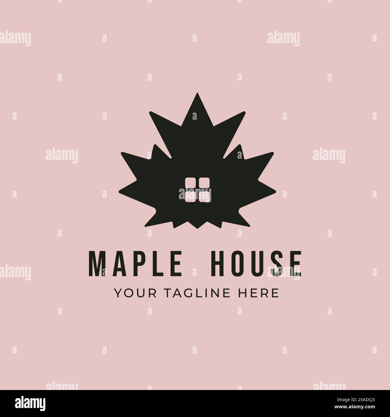 Japanese maple tree house Stock Vector Images - Alamy