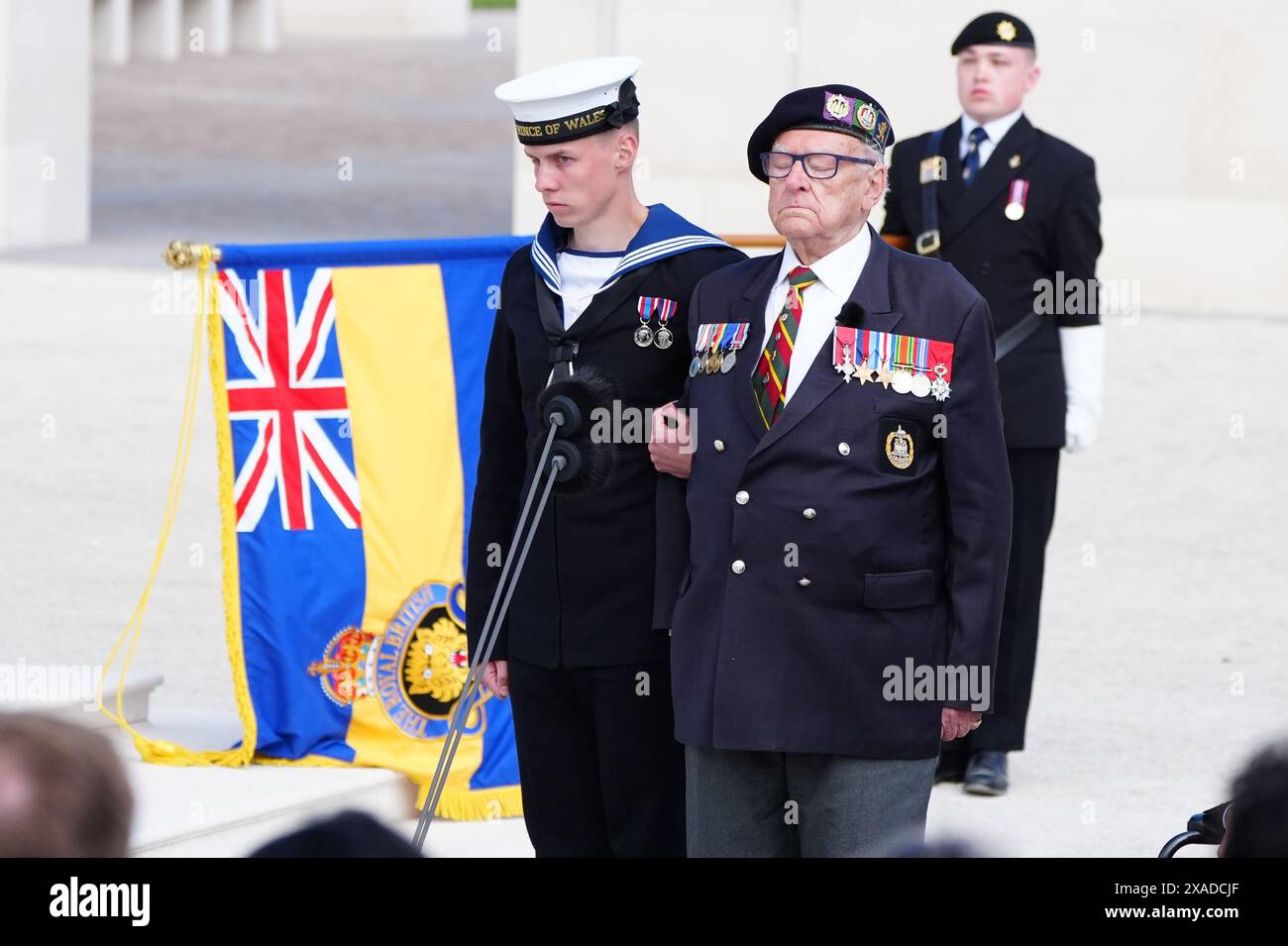 D-Day veteran and Ambassador for the British Normandy Memorial, Ken Hay ...