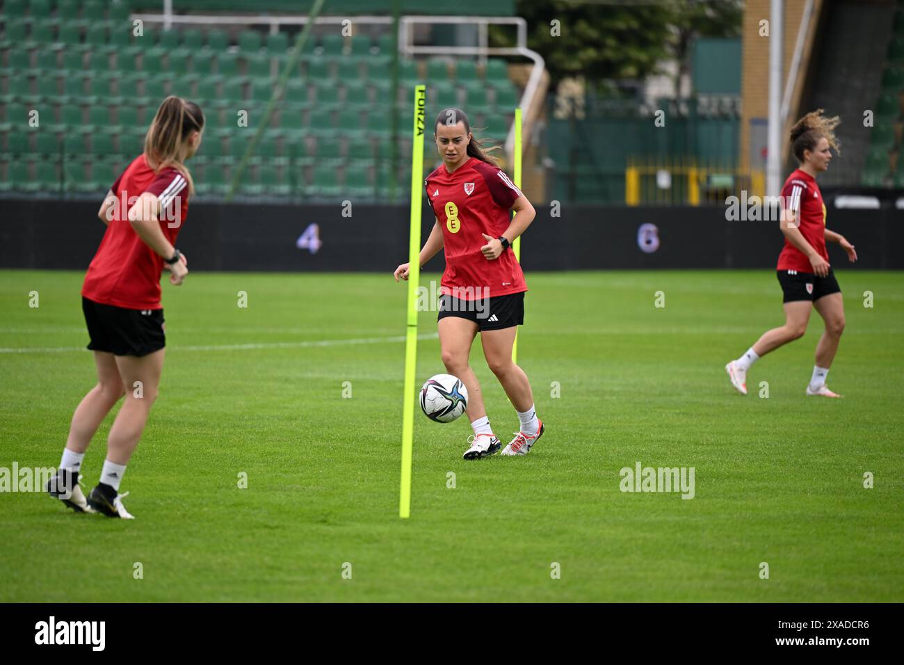 POZNAN, POLAND - 03 JUNE 2024: Wales' Ella Powell during a training ...