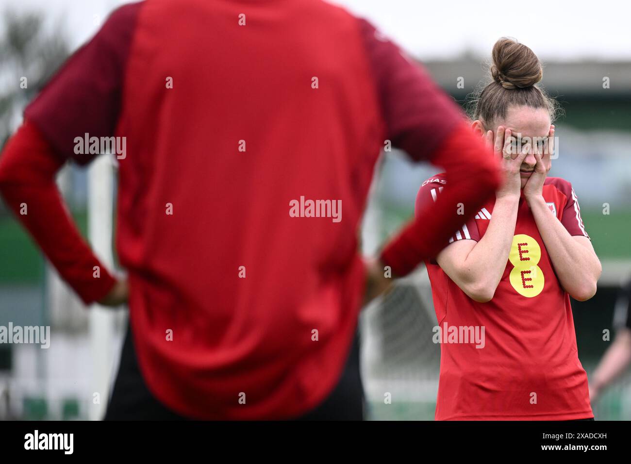 POZNAN, POLAND - 03 JUNE 2024: Wales’ Rachel Rowe during a training ...