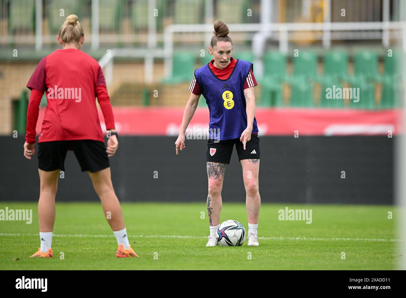 POZNAN, POLAND - 03 JUNE 2024: Wales’ Rachel Rowe during a training ...