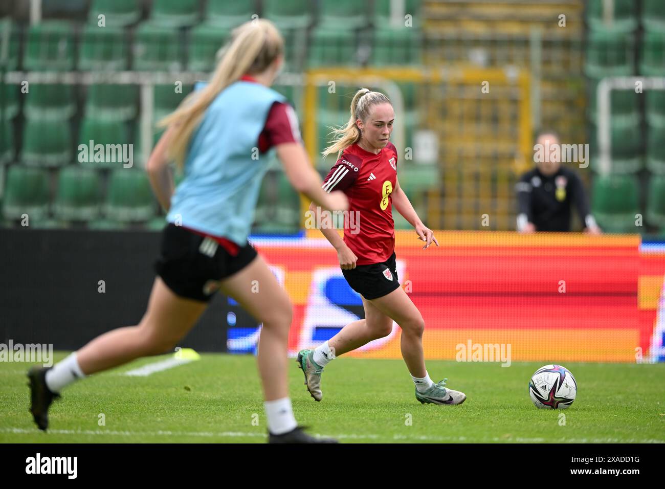 POZNAN, POLAND - 03 JUNE 2024: Wales' Ellen Jones during a training ...