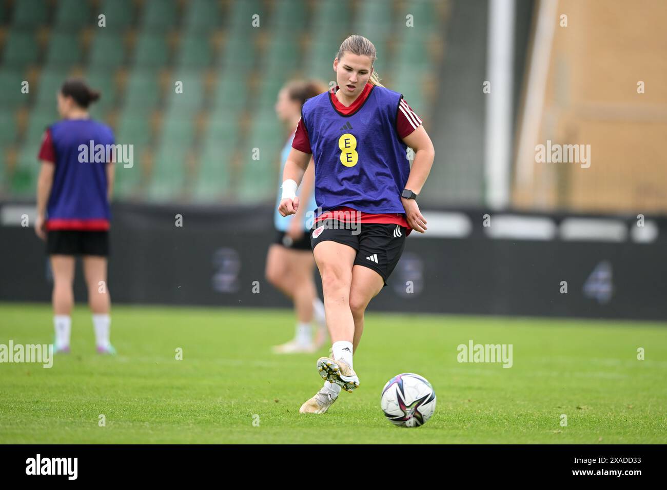 POZNAN, POLAND - 03 JUNE 2024: Wales' Alice Griffiths during a training ...
