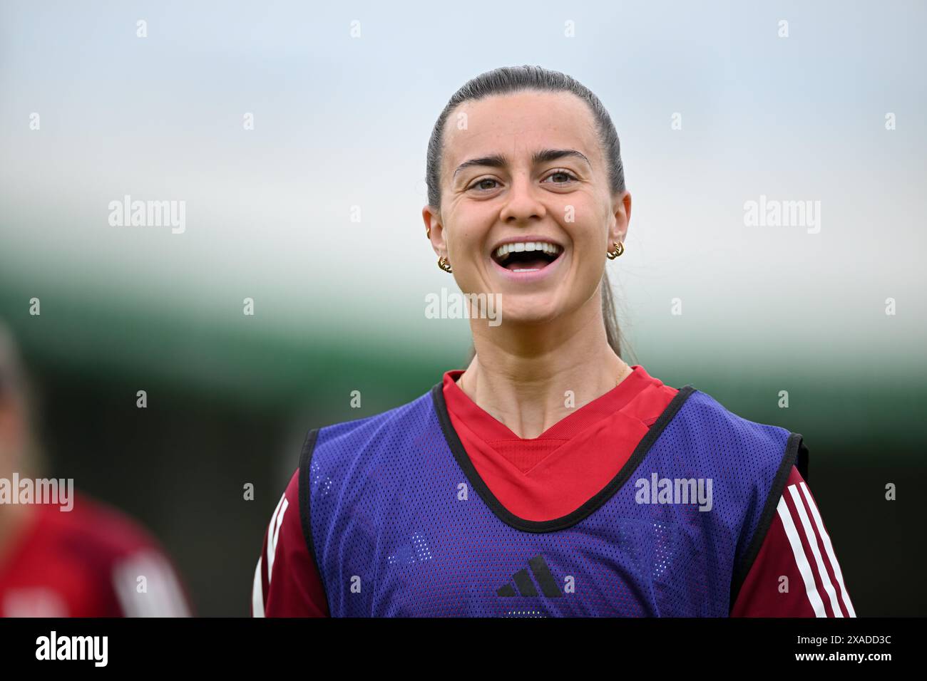 POZNAN, POLAND - 03 JUNE 2024: Wales' Ella Powell during a training ...