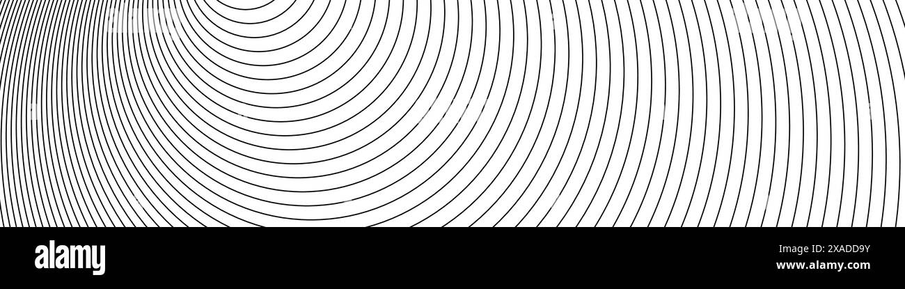 Circular Stripe Backgrounds Abstract Radial Patterns With Black Lines