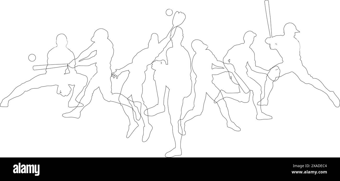 Softball team players Black and White Stock Photos & Images - Alamy