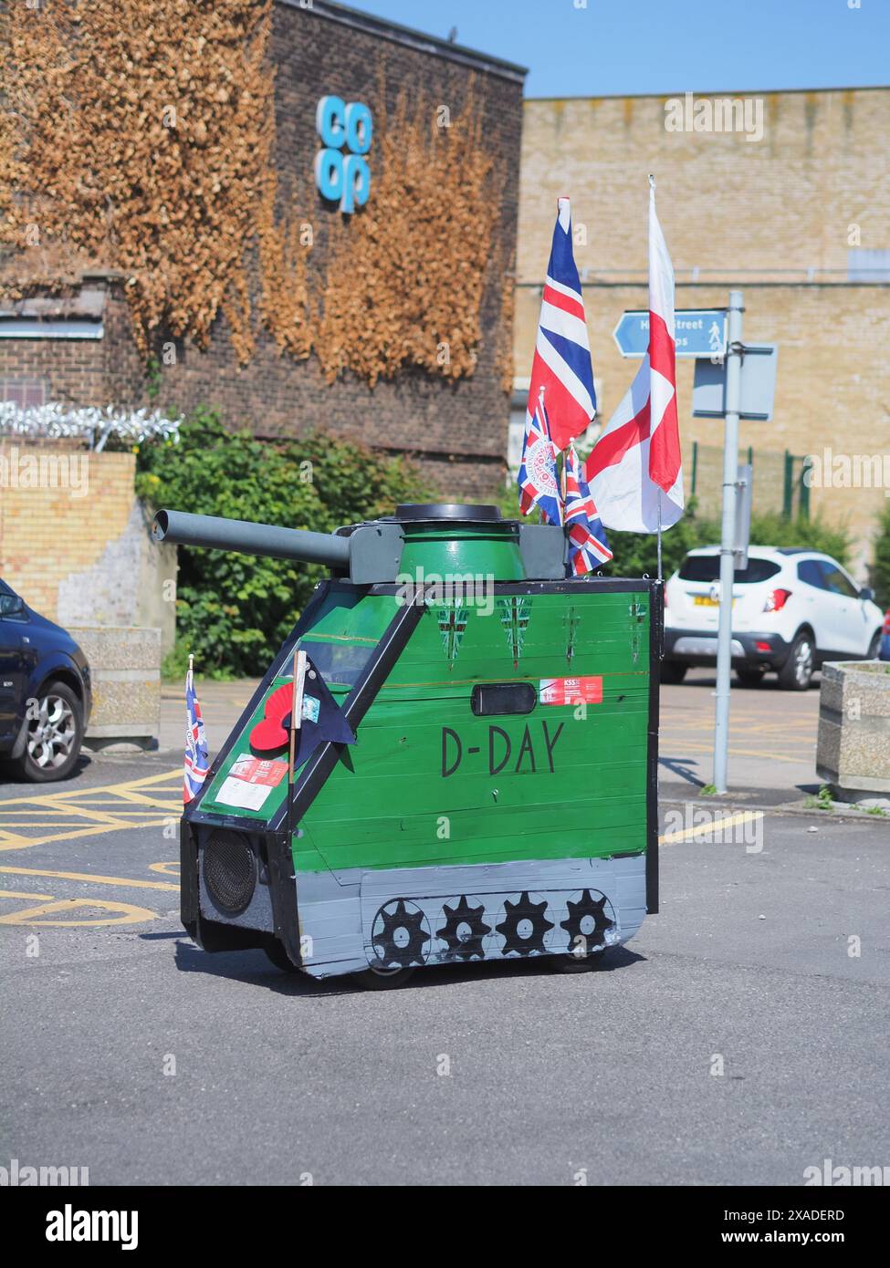 Sheerness, Kent, UK. 6th June, 2024. 79-year-old Tim Bell (of Minster ...