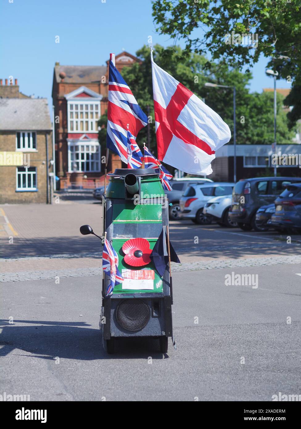 Sheerness, Kent, UK. 6th June, 2024. 79-year-old Tim Bell (of Minster ...