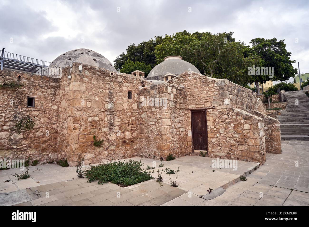 Stone, historic Ottoman bath building in Paphos city, Cyprus Stock ...