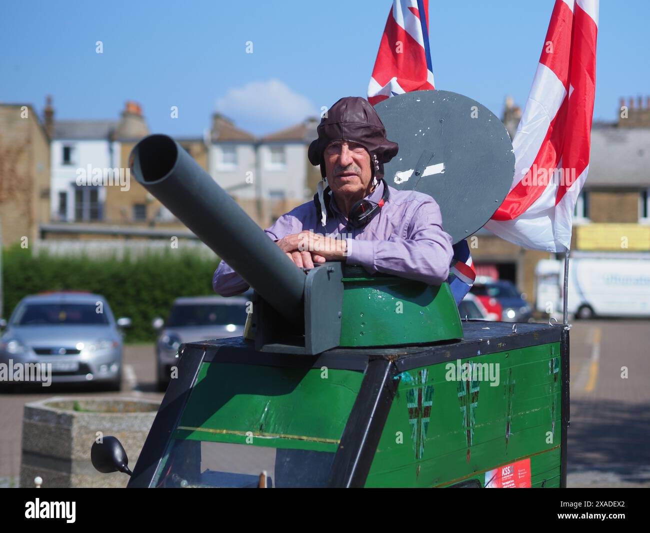 Sheerness, Kent, UK. 6th June, 2024. 79-year-old Tim Bell (of Minster ...