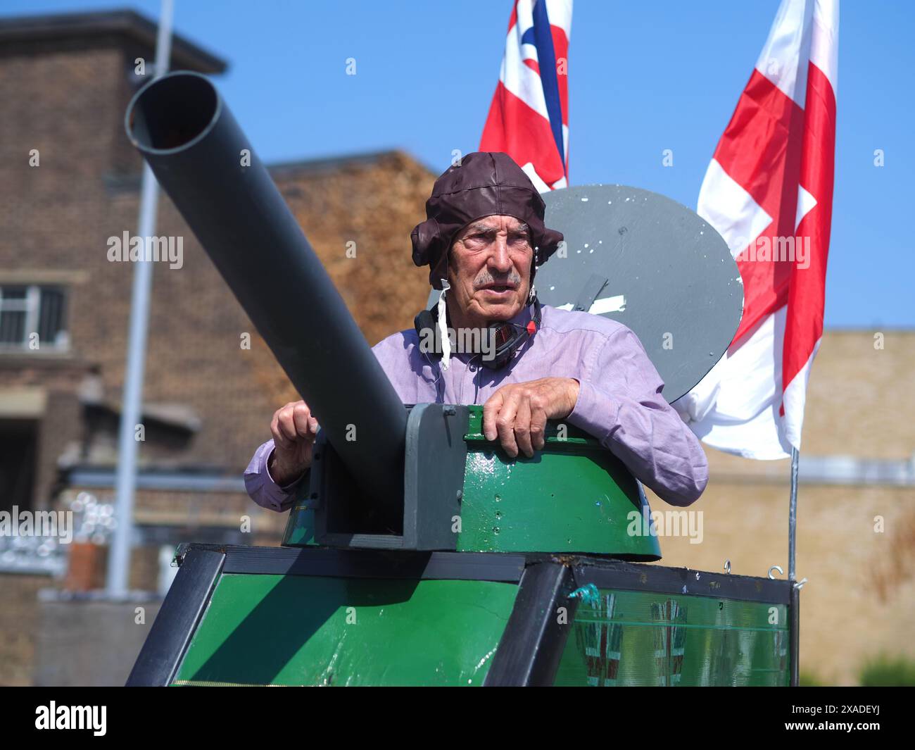 Sheerness, Kent, UK. 6th June, 2024. 79-year-old Tim Bell (of Minster ...