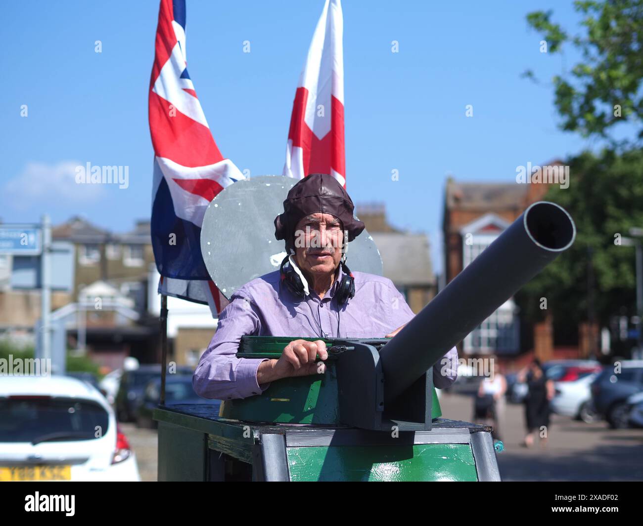 Sheerness, Kent, UK. 6th June, 2024. 79-year-old Tim Bell (of Minster ...