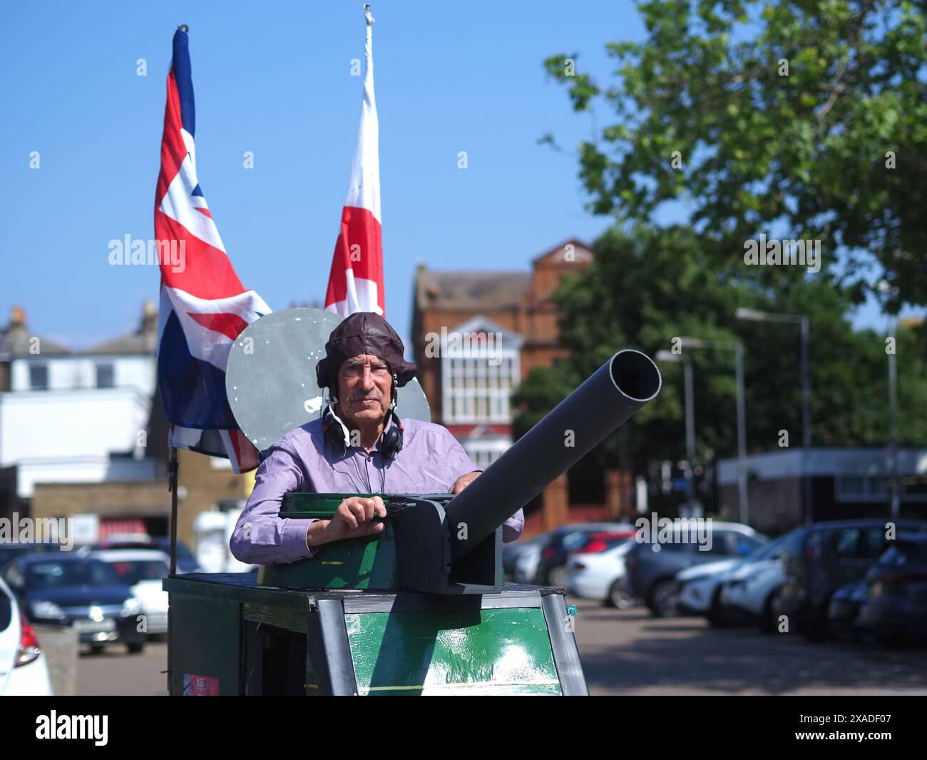 Sheerness, Kent, UK. 6th June, 2024. 79-year-old Tim Bell (of Minster ...