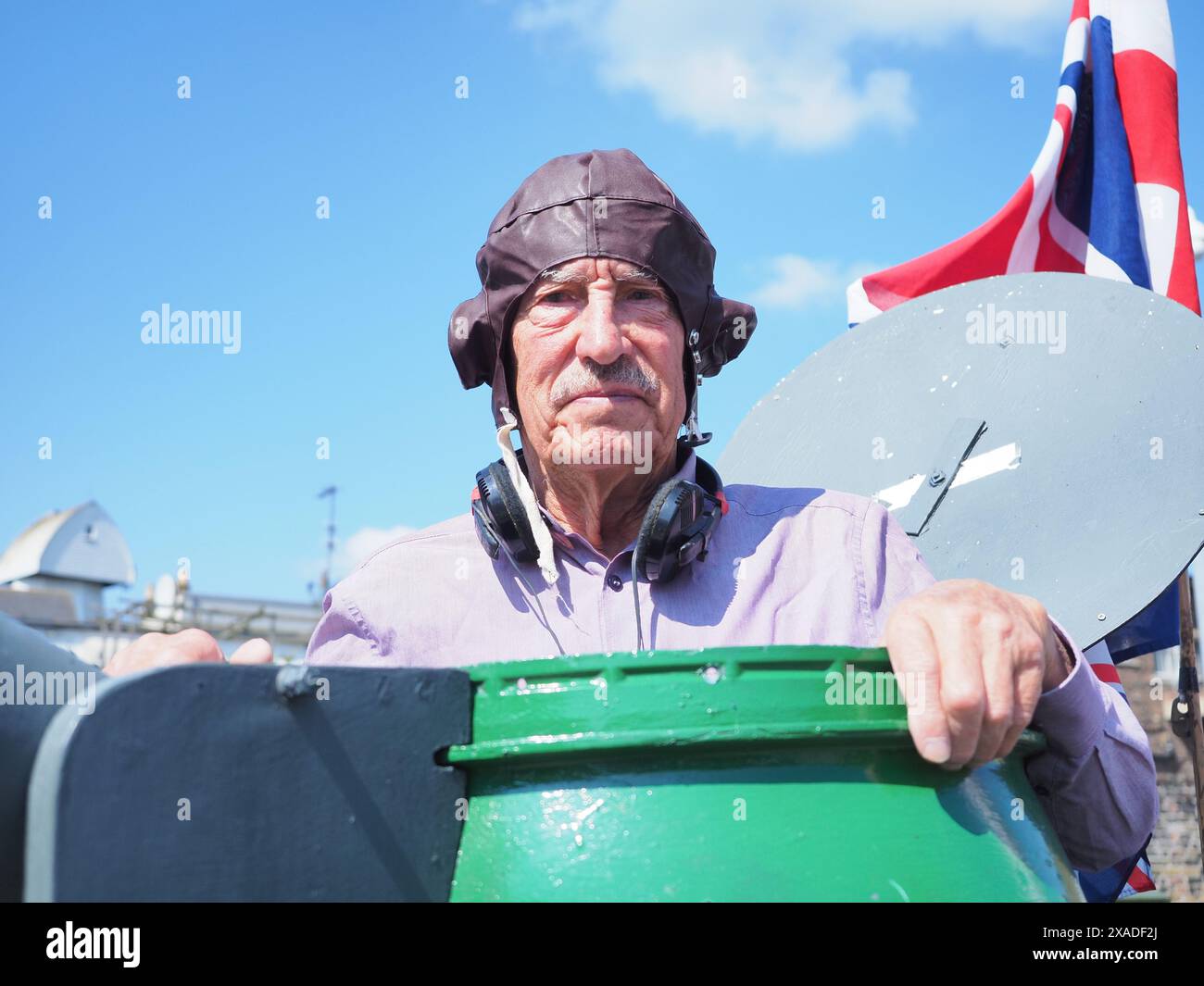 Sheerness, Kent, UK. 6th June, 2024. 79-year-old Tim Bell (of Minster ...