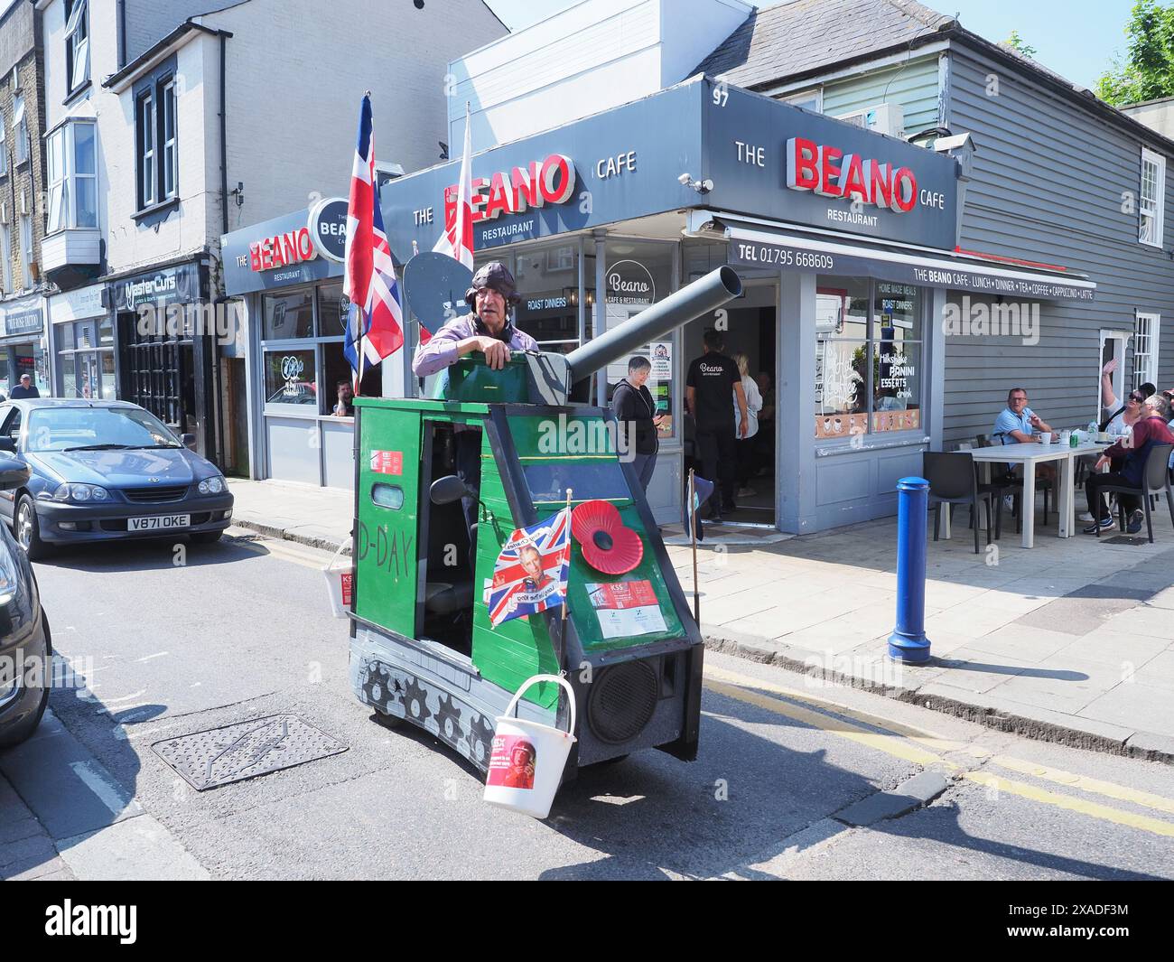 Sheerness, Kent, UK. 6th June, 2024. 79-year-old Tim Bell (of Minster ...
